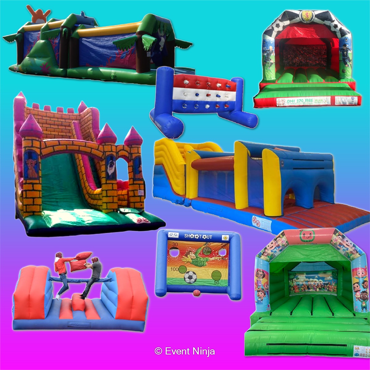 Fully Supervised - Inflatable Event Equipment Hire in Glasgow | Event Ninja