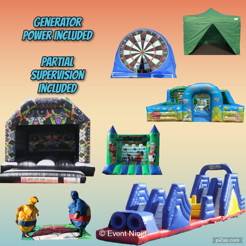 Generators Included - Inflatable Event Equipment Hire in Glasgow ...